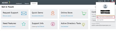 Two Factor Authentication Ad360 Help