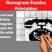 Hard And Easy Nonogram Puzzles For Adults With Answers Instant Printable Download Etsy