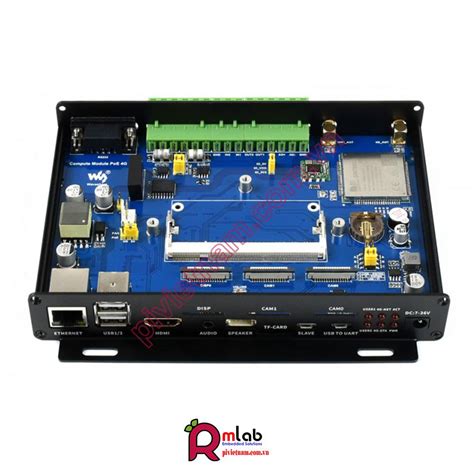 Board Mở Rộng Raspberry Pi Compute Module Cm3 Cm3with Case Chuẩn Công Nghiệp Tích Hợp 4g Và Poe