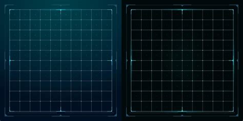 Premium Vector Hud Grid Tech Interface Futuristic Data Screen