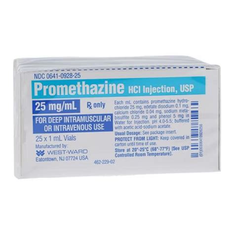 Promethazine Hcl Injection Vial 1 Ml Suprememed