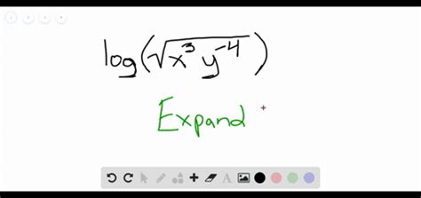 SOLVED For The Following Exercises Use The Properties Of Logarithms To Expand Each Logarithm As