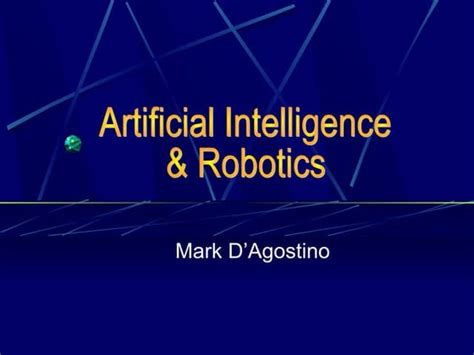 Artificial Intelligence And Robotics Ppt