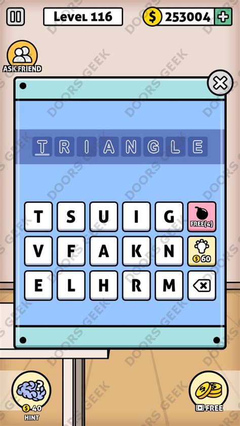 Escape Room Mystery Word Level Answer Doors Geek