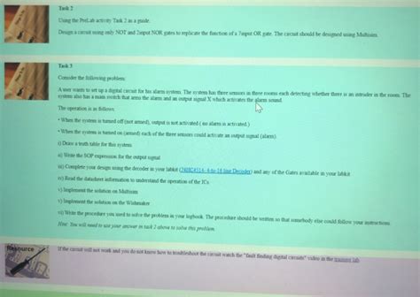 Solved Task 2 Design A Circuit Using Only Not And 2input Nor