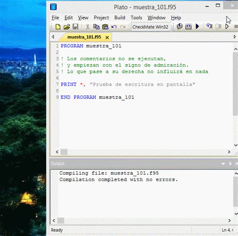 fortran cfd y otras cosas creando nuevo archivo en plato fortran 95