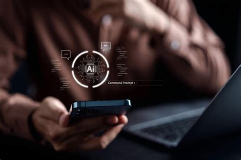 컴퓨터 스마트 인텔리전스에서 채팅 을 사용하는 사업가 Ai와 채팅 Openai가 개발한 인공지능은 온라인 시스템에서 미래 기술