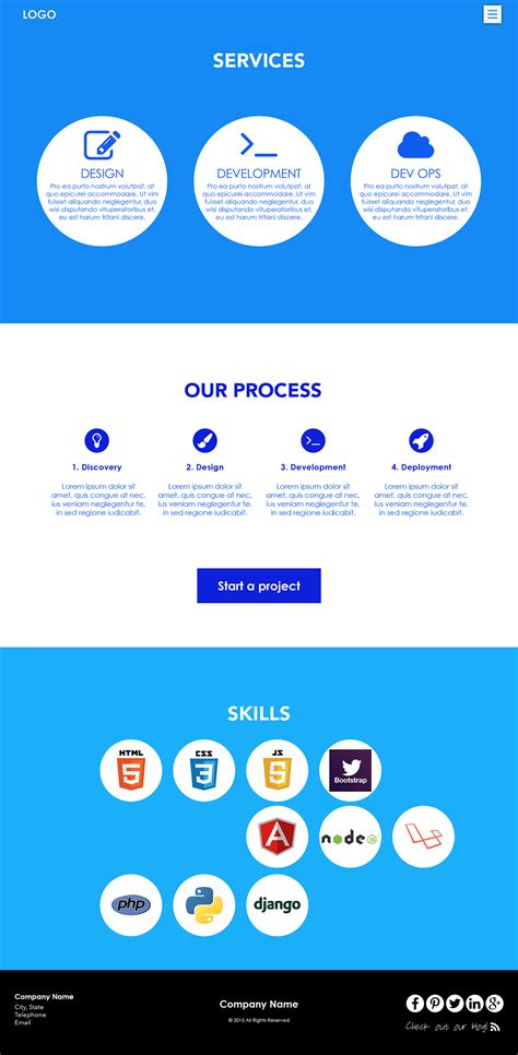 Tech Startup Bootstrap Theme On Behance