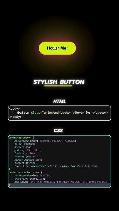 Glowing Stylish Button In Html And Cssshorts Html Html5 Htmlcss