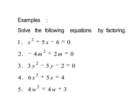Quadratic Equations Ppt