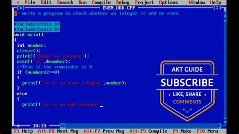 Write A Program To Check Whether An Integer Is Even Or Odd In C Languageodd Or Even Akt