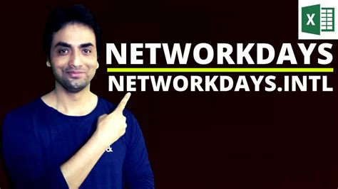 excel networkdays function calculate working days in excel how to