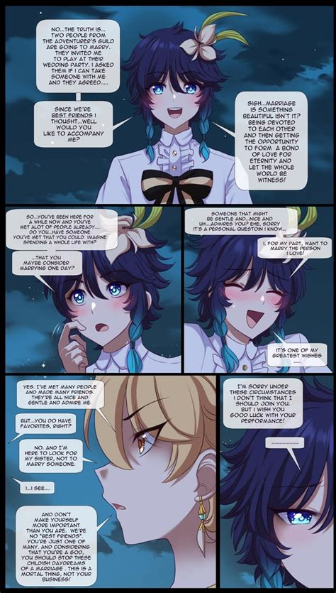 Aether And Venti Finally Married Oc Art Comic Hope You Like It R