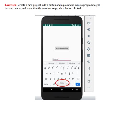Solved Exercise2 Create A New Project Add A Button And A Chegg Com