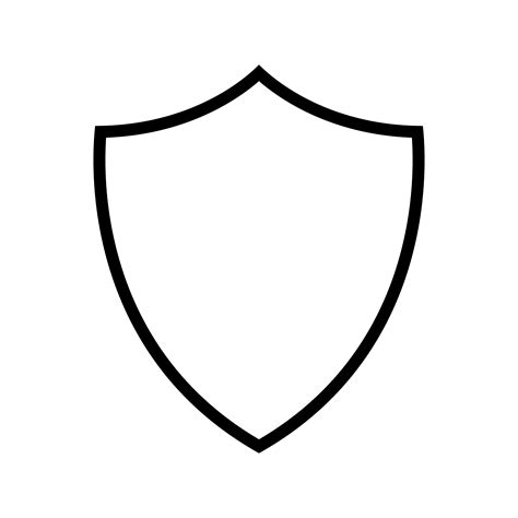 Shield Outline Vector Art Icons And Graphics For Free Download