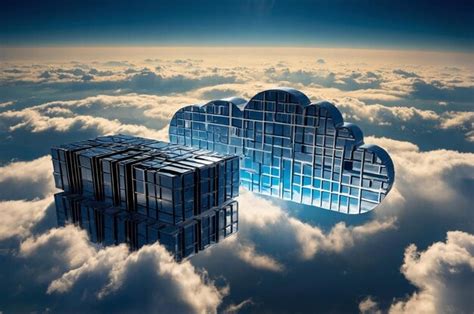 Connection For Cloud Data Storage Premium Ai Generated Image