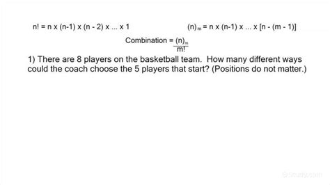 Solving Word Problems Involving Combinations Algebra