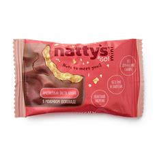 Батончик Nattys&Go! Mini арахисовая паста кранч в молочном шоколаде без ...