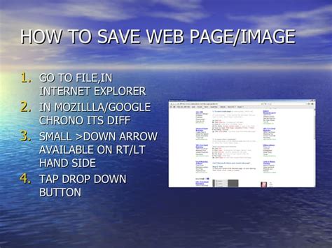 how to save web page ppt