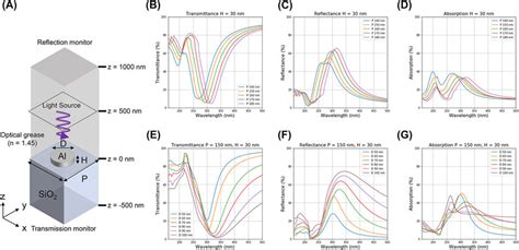 Schematic Of Fdtd Simulation Model And Simulation Results A