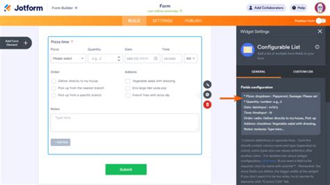 How To Set Up The Configurable List Widget