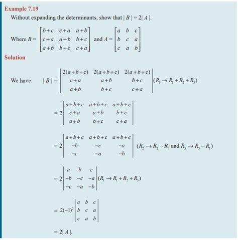 Properties Of Determinants