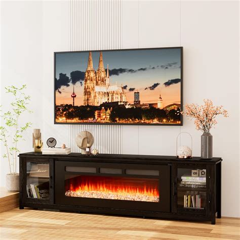 Breezestival 80 Modern Electric Fireplace Tv Stand