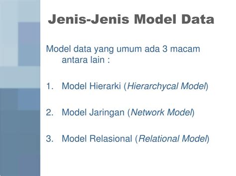 PPT MODEL DATA PowerPoint Presentation Free Download ID
