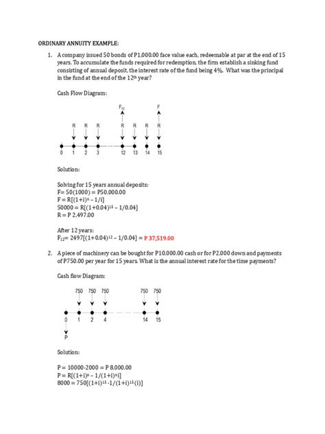 Annuity Examples Pdf Interest Debt