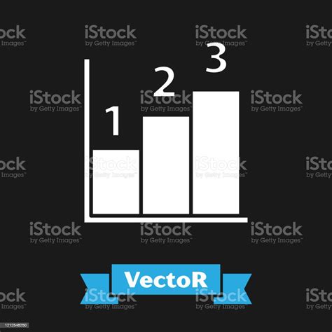 흰색 그래프 일정 차트 다이어그램 인포 그래픽 검은 색 배경에 격리 된 원형 그래프 아이콘 벡터 일러스트레이션 0명에 대한 스톡 벡터 아트 및 기타 이미지 Istock