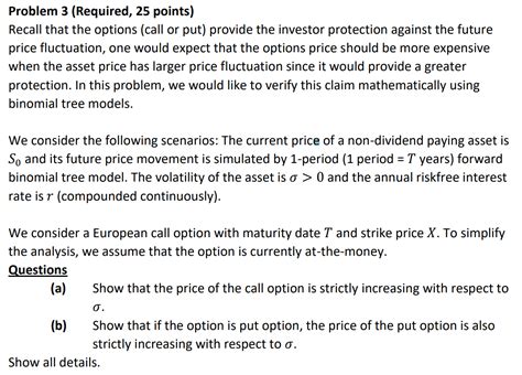 Problem 3 Required 25 Points Recall That The Chegg Com