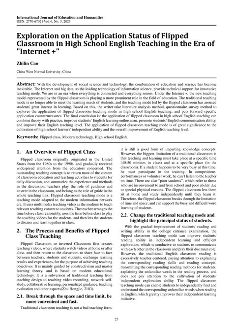 Pdf Exploration On The Application Status Of Flipped Classroom In