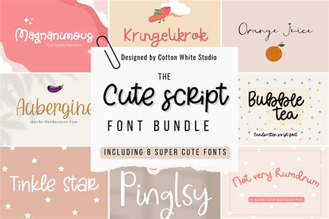 Cute Cursive Handwriting Fonts