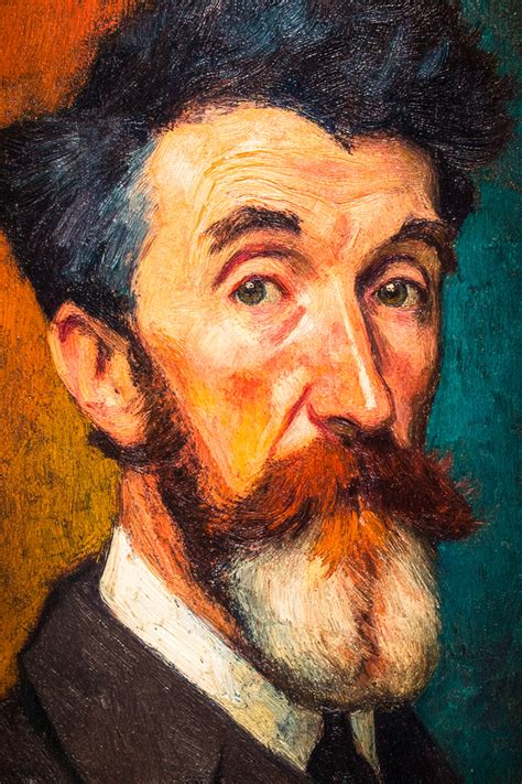 아메데오 모딜리아니의 수염 난 남자 초상화 매력적인 캐릭터와 고요한 얼굴을 보여줌