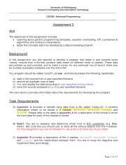 CSCI Assignmt Pdf University Of Wollongong School Of Computing And Information Technology