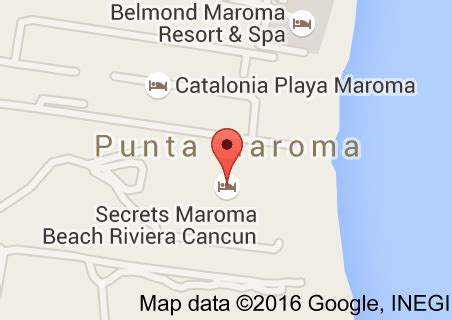 Mexico Maroma Resort Map