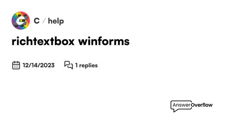Richtextbox Winforms C