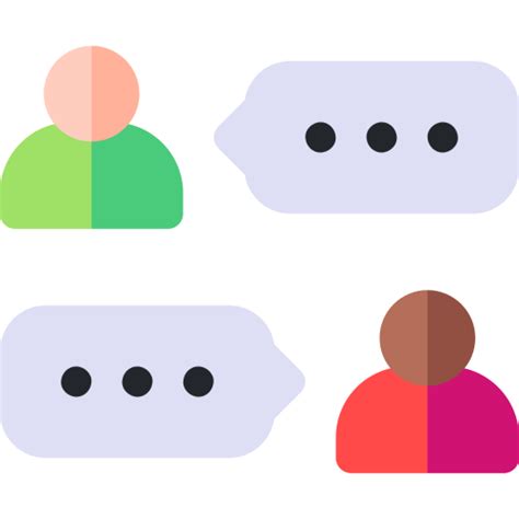Conversation Basic Rounded Flat Icon