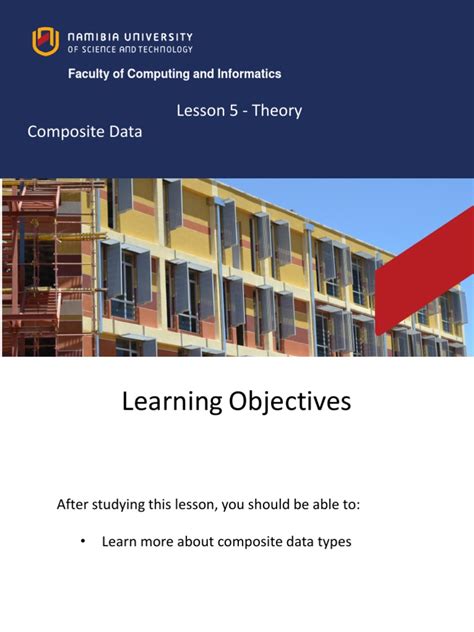 Lesson 5 Composite Data Theory Pdf Career And Growth Art