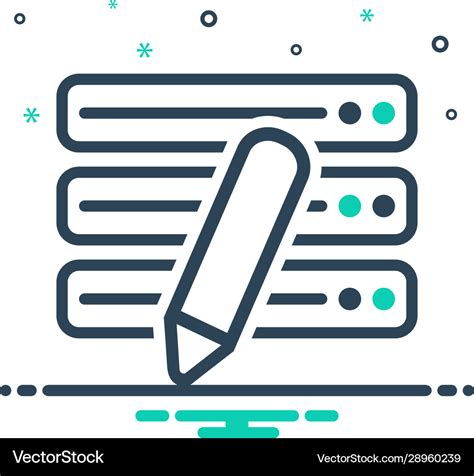 Data Edit Royalty Free Vector Image Vectorstock