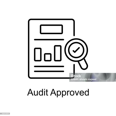 Audit Approved Vector Solid Icon For Web Isolated On White Background