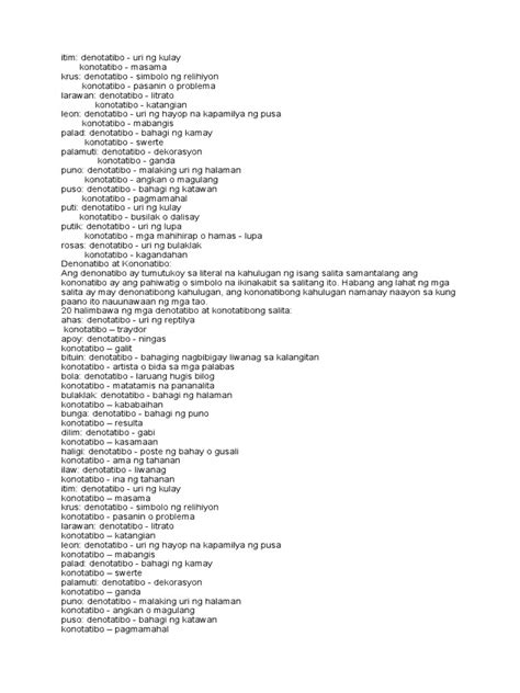 Deno Kono Listahan Pdf