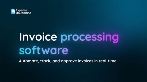 Invoice Processing Software Speed Meets Accuracy Expenseondemand