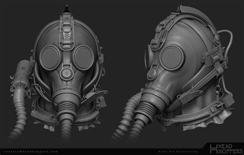 Outsource 3d Art Services For Video Games Post Apocalyptic Gas Mask