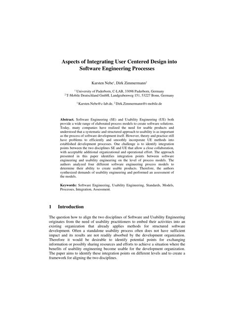 pdf aspects of integrating user centered design into software