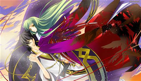 Blackhair Cape Cc Clouds Codegeass Greenhair Lelouchlamperouge Longhair Male Purpleeyes