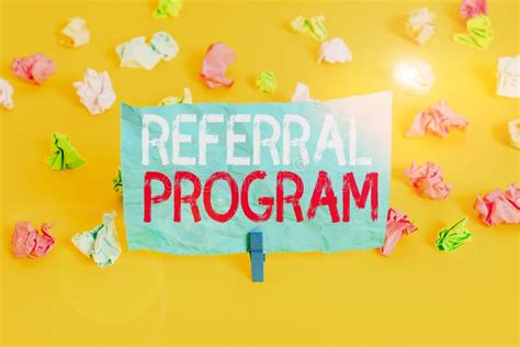 Conceptual Hand Writing Showing Referral Program Business Photo