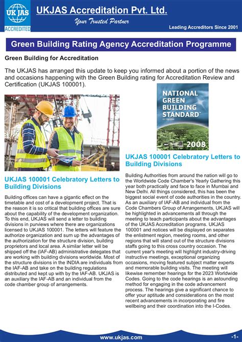 Green Building Rating Agency Accreditation Programme