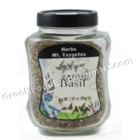 Mt Taygetos Basil Jar 80gr Greek Food Emporium