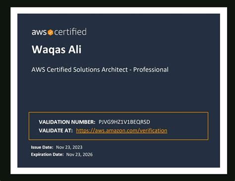 Saith Waqas Ali On Linkedin Aws Certifiedarchitectpro